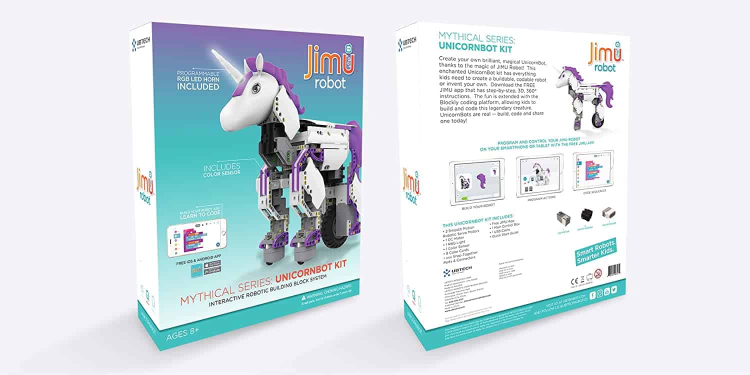 UBTECH Unicornbot Building & Coding Stem Learning Kit Review - Robot Pet Friends