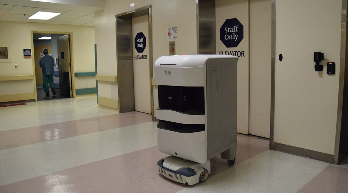 Dartmouth Hitchcock Deploys 3 TUG Robots to Deliver Medicines - Robot ...
